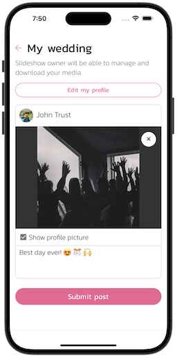 Live slideshows for any occasion - Slidesome